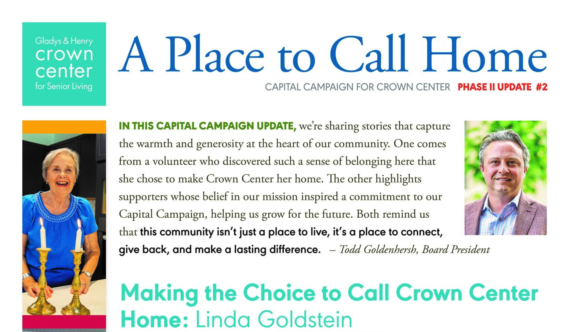 A Place to Call Home - Campaign Update #2 - Crown CenterCrown Center